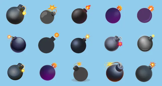 💣 Bomb Emoji Copy And Paste - Emoji Stock
