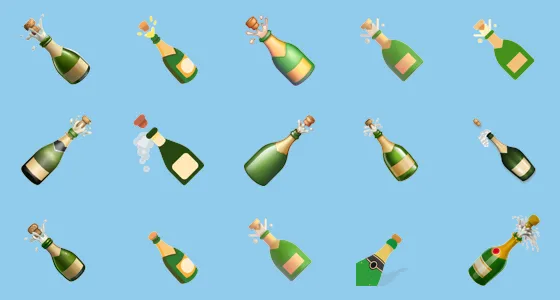 🍾 Bottle With Popping Cork Emoji Copy And Paste - Emoji Stock