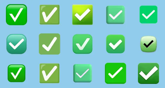 White Heavy Check Mark Emoji Copy And Paste - Emoji Stock