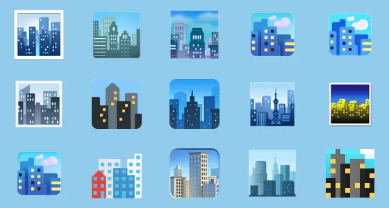 🏙️ Cityscape Emoji Copy And Paste - Emoji Stock