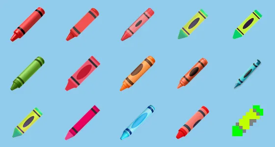🖍️ Lower Left Crayon Emoji Copy And Paste - Emoji Stock