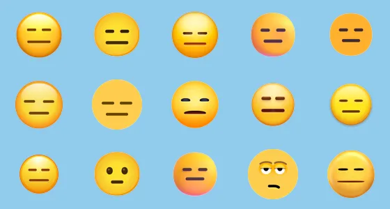 😑 Expressionless Face Emoji Copy And Paste - Emoji Stock