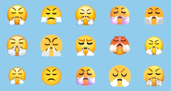😤 Face With Look Of Triumph Emoji Copy And Paste - Emoji Stock