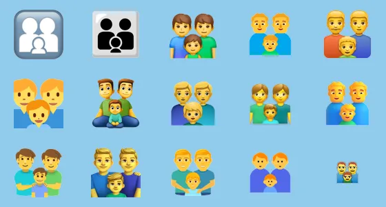 👨‍👨‍👦 Family: Man, Man, Boy Emoji Copy And Paste - Emoji Stock