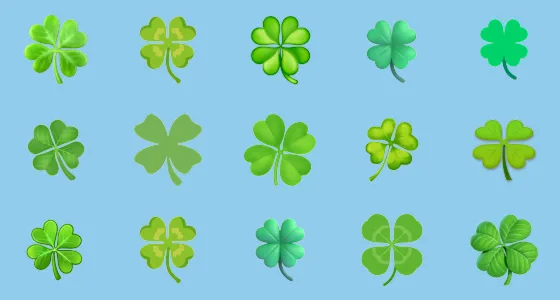 🍀 Four Leaf Clover Emoji Copy And Paste - Emoji Stock