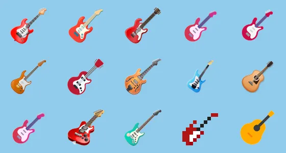 🎸 Guitar Emoji Copy And Paste - Emoji Stock