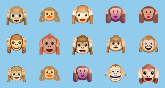 🙉 Hear-No-Evil Monkey Emoji Copy And Paste - Emoji Stock