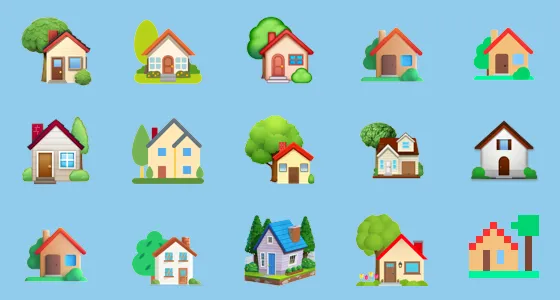 🏡 House With Garden Emoji Copy And Paste - Emoji Stock