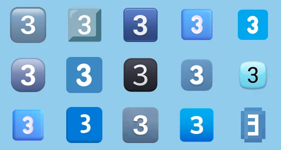 3️⃣ Keycap Digit Three Emoji Copy And Paste - Emoji Stock