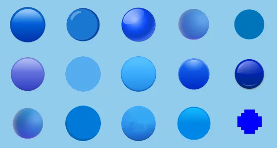 🔵 Large Blue Circle Emoji Copy And Paste - Emoji Stock