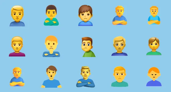 🙎‍♂️ Man Pouting Emoji Copy And Paste - Emoji Stock