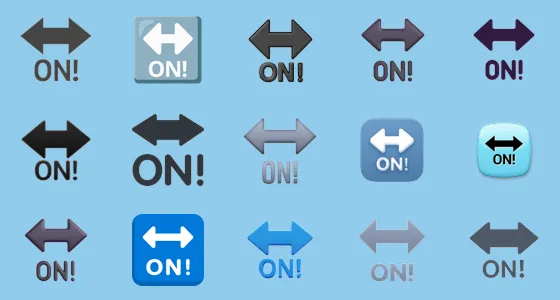 🔛 On With Exclamation Mark With Left Right Arrow Above Emoji Copy And ...