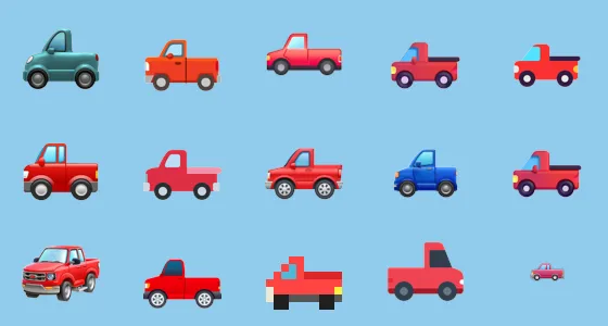 🛻 Pickup Truck Emoji Copy And Paste - Emoji Stock