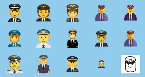 🧑‍ ️ Pilot Emoji Copy And Paste - Emoji Stock
