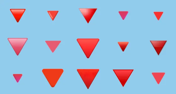 🔻 Down-Pointing Red Triangle Emoji Copy And Paste - Emoji Stock