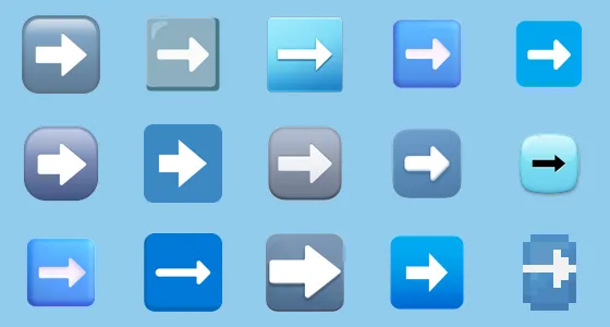 ️ Black Rightwards Arrow Emoji Copy And Paste - Emoji Stock