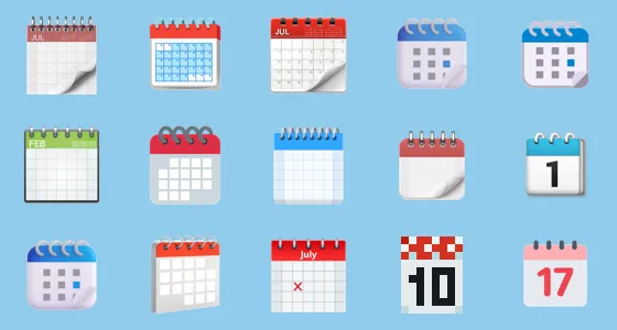 🗓️ Spiral Calendar Pad Emoji Copy And Paste - Emoji Stock