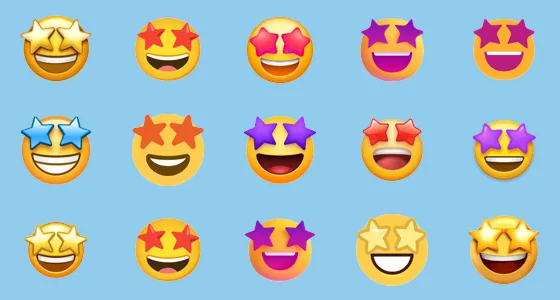 🤩 Grinning Face With Star Eyes Emoji Copy And Paste - Emoji Stock