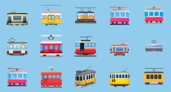 🚋 Tram Car Emoji Copy And Paste - Emoji Stock