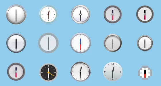 🕧 Clock Face Twelve-Thirty Emoji Copy And Paste - Emoji Stock
