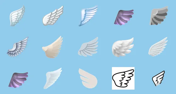 Wing Emoji Copy And Paste - Emoji Stock