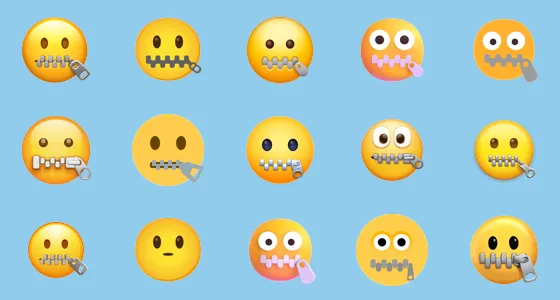 🤐 Zipper-Mouth Face Emoji Copy And Paste - Emoji Stock